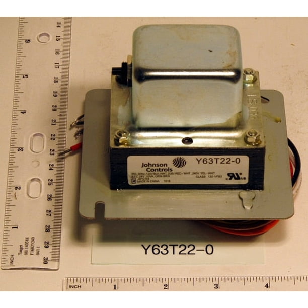 Johnson Controls Y63T22-0 - 50Va Plate Mounted Transformer With Reset ...