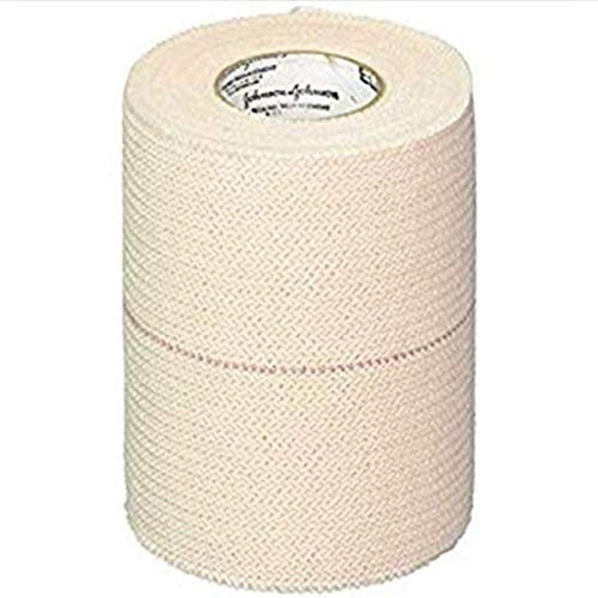 Johnson & Johnson Elastikon Elastic Tape, 4" x 2.5 Yards, (4" x 5 Yards Stretched), Reliable ...
