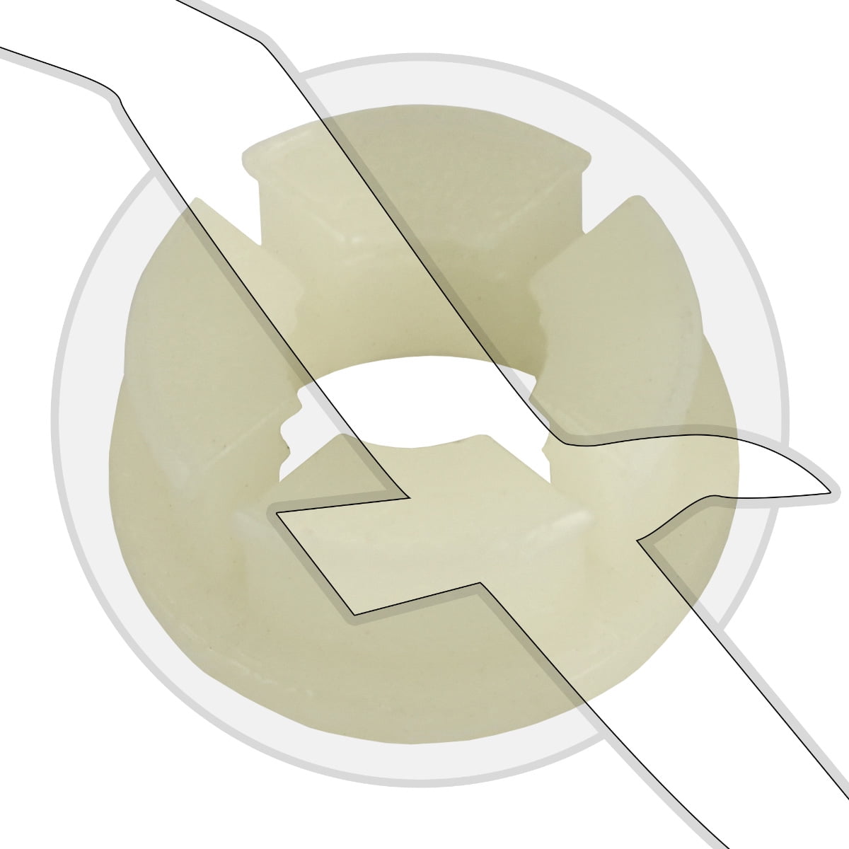 Johnson Evinrude OMC New OEM Bushing, 0123350 - Walmart.com