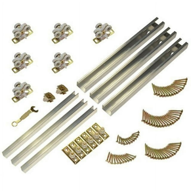 Johnson Hardware 111MD Multi-Slide 3-Door Hardware 94-inch Tracks for 3 ...