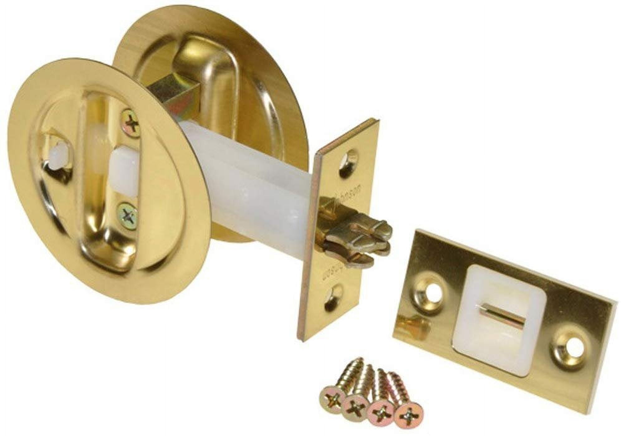 Johnson Hardware Brass Pocket Door Privacy Lock - Walmart.com