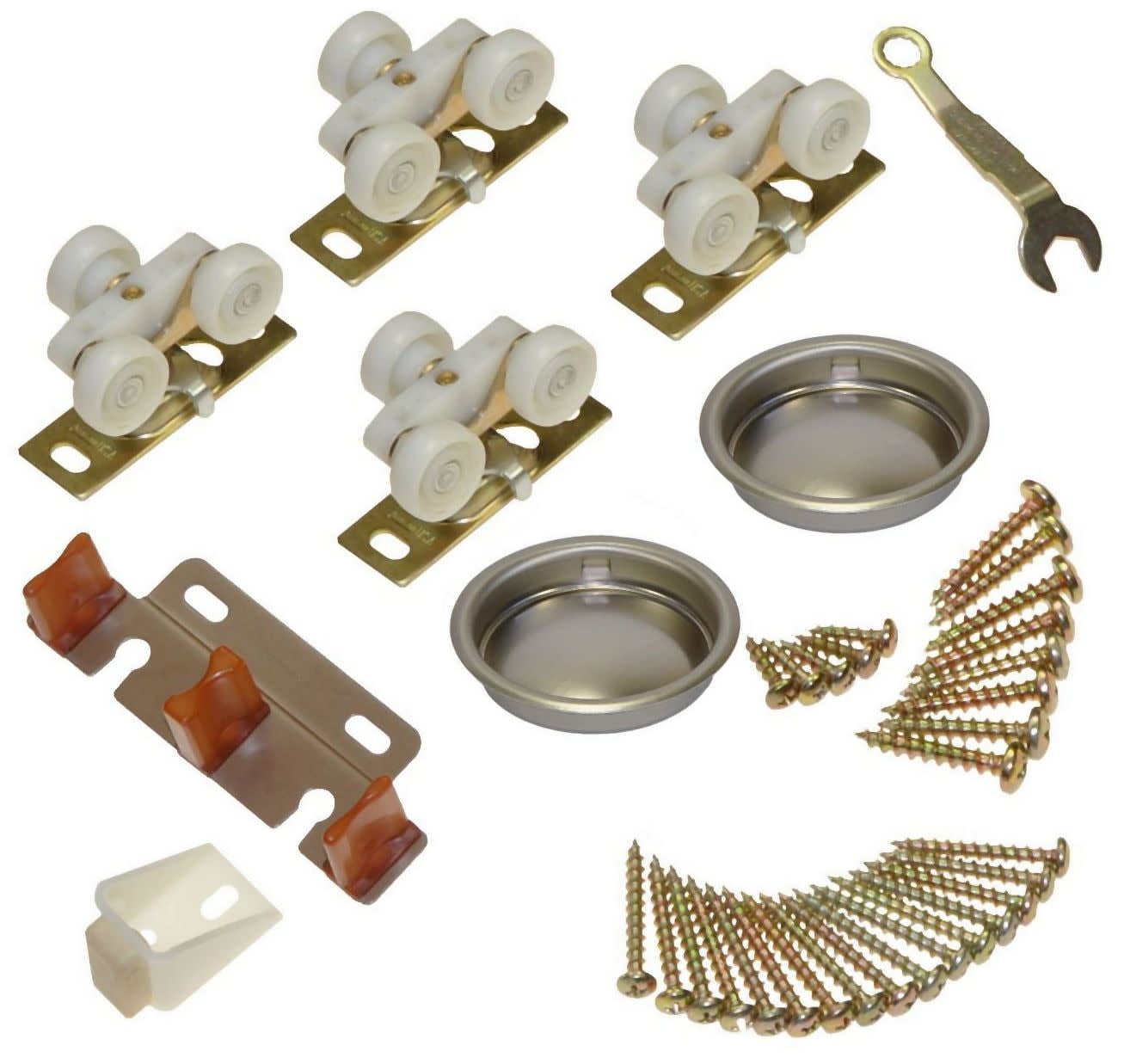 Johnson Hardware 2-Door Hardware Set for 138F Series Bypass Doors ...