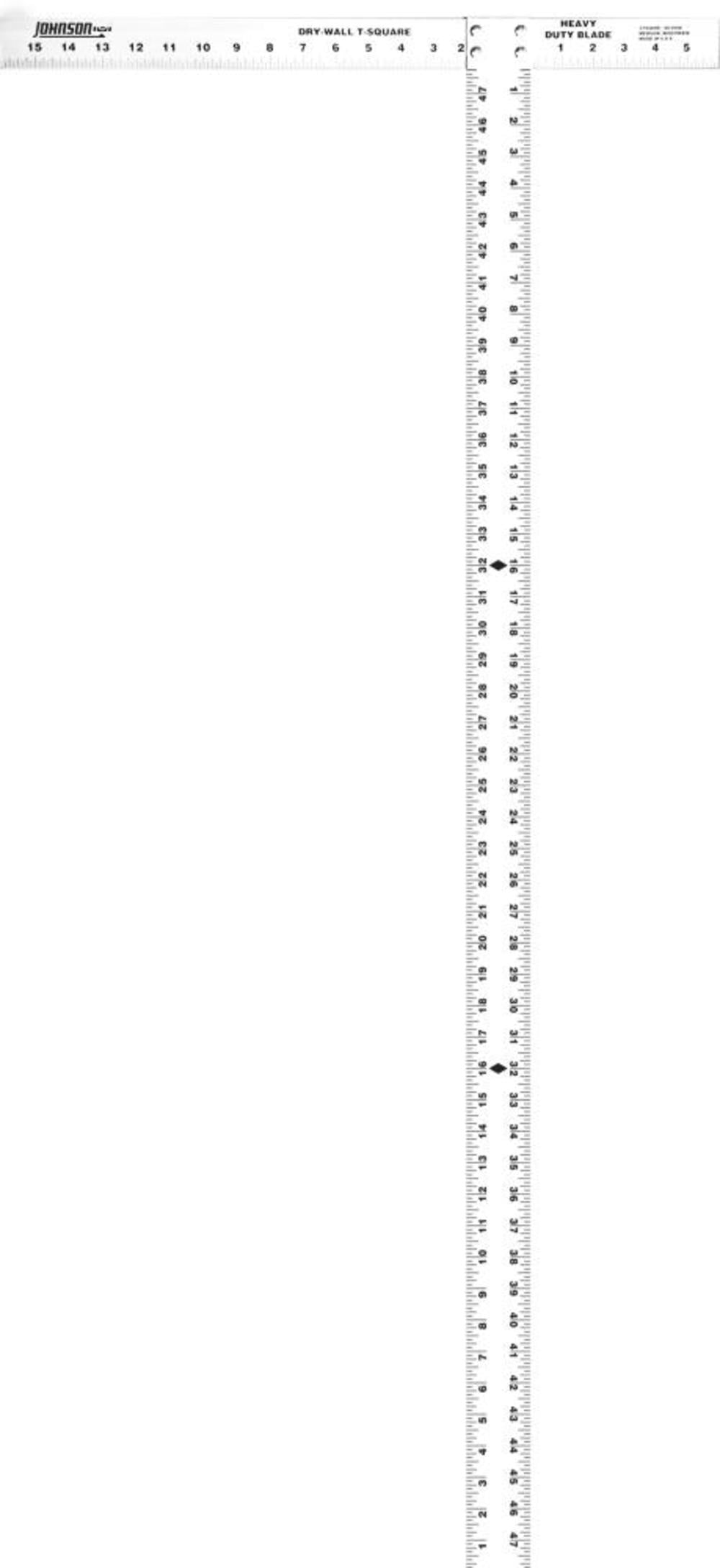 Johnson JTS48HD Heavy Duty Drywall T Squares, 48", Aluminum - Walmart.com