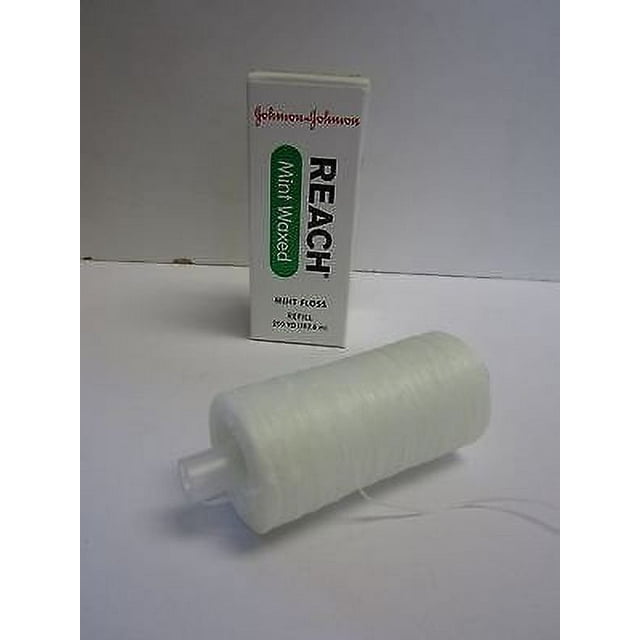 Johnson & Johnson 2733 Reach Mint Floss, Waxed Refill Spool, 200 yd ...
