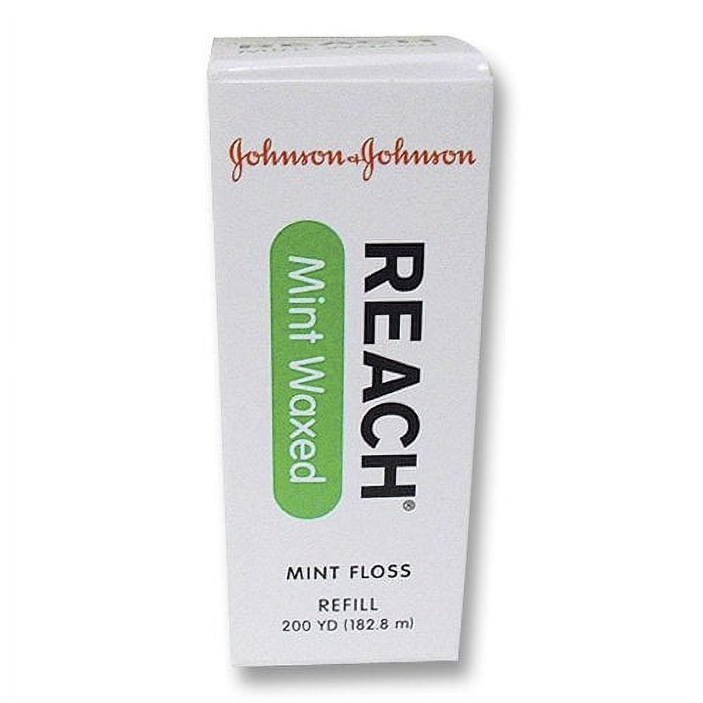 Johnson & Johnson 2733 Reach Waxed Dental Floss Mint 200 Yards 1/Pk ...