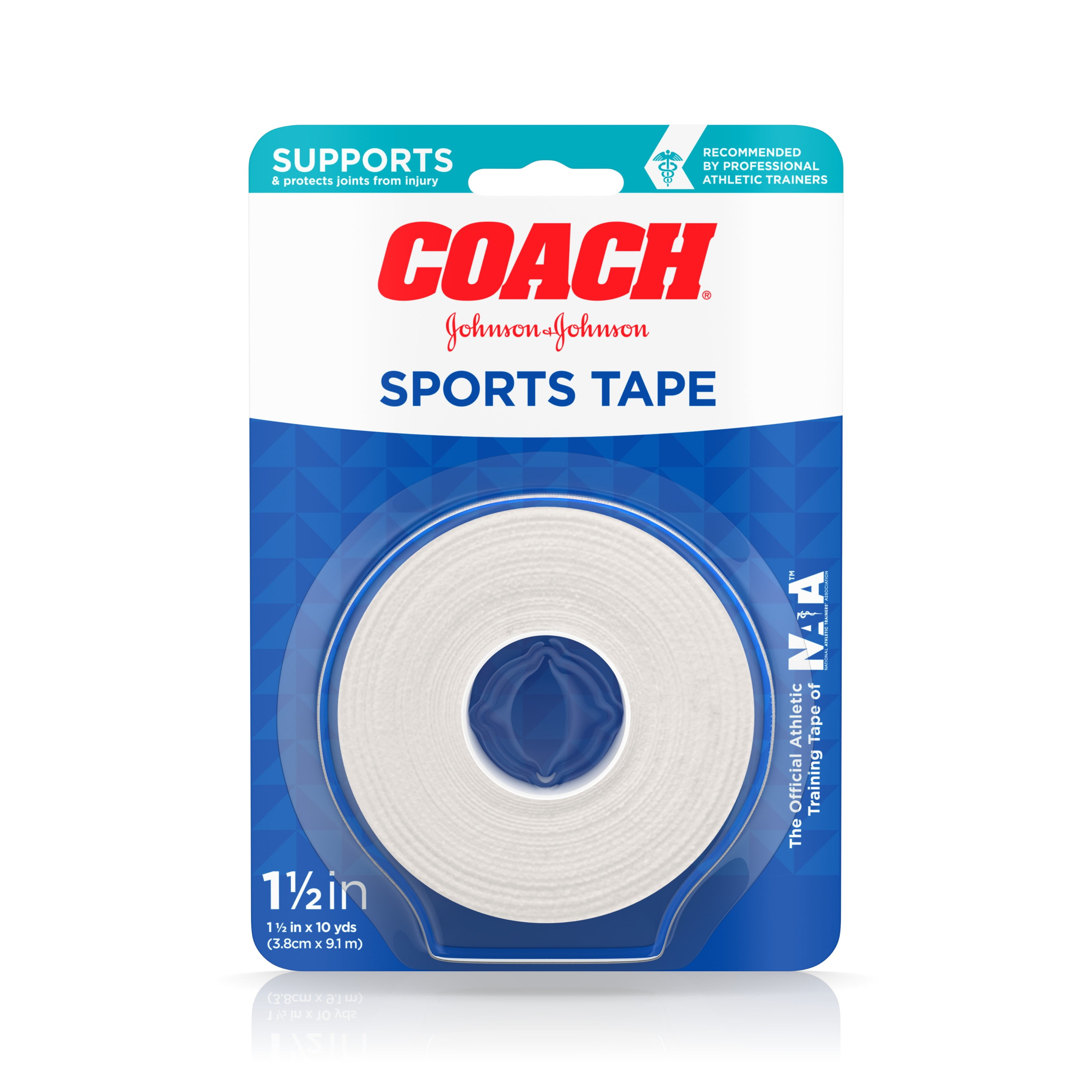 Johnson & Johnson Coach Sports Cloth Tape 1.5 in x 10 yd HSA/FSA ...