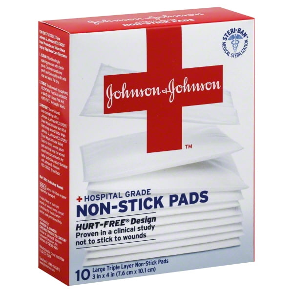 Johnson & Johnson Johnson & Johnson Non-Stick Pads, 10 ea HSA/FSA ...