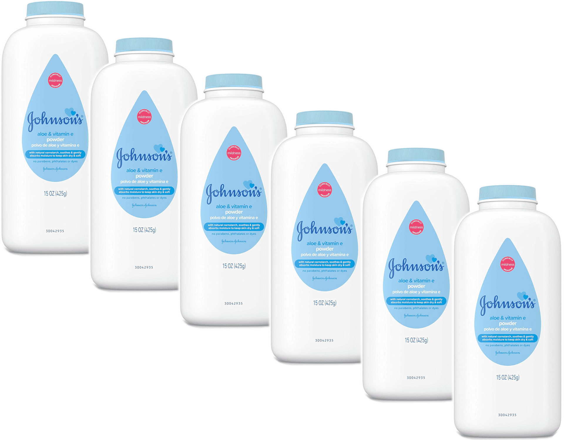 Johnson & Johnson Pure Cornstarch Baby Powder with Soothing Aloe Vera ...