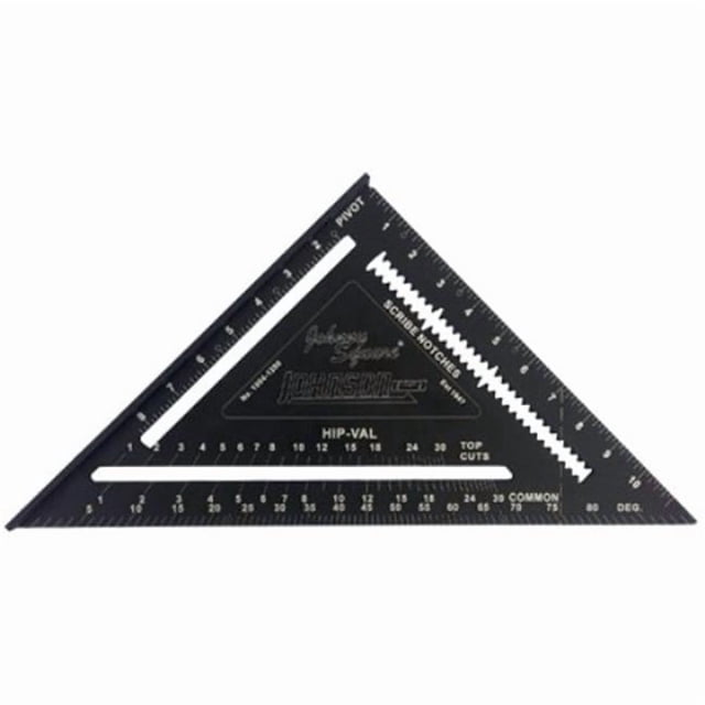 Johnson Level 12 in. Johnny Square Professional Easy-Read Aluminum ...