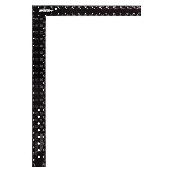 Johnson Level Framing Square - Aluminum, Lightweight - 16 in x 24 in ...