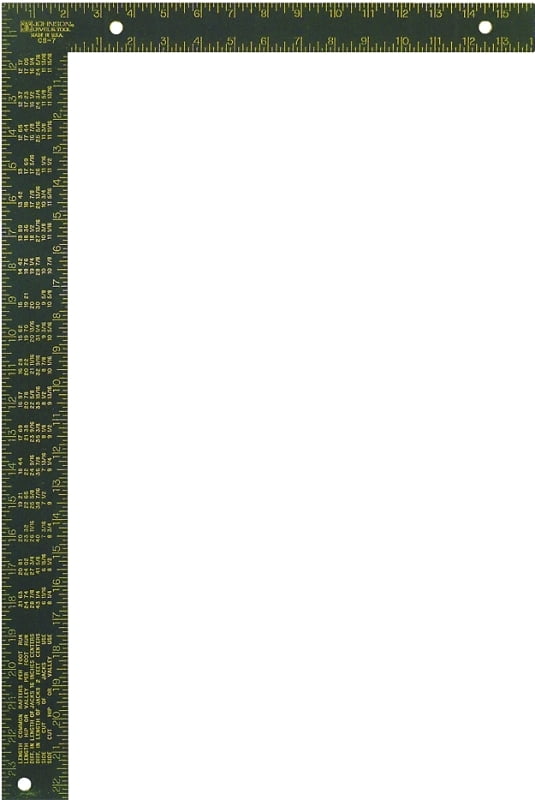 Johnson 16 in. L X 24 in. H Aluminum Framing Square - Walmart Business ...