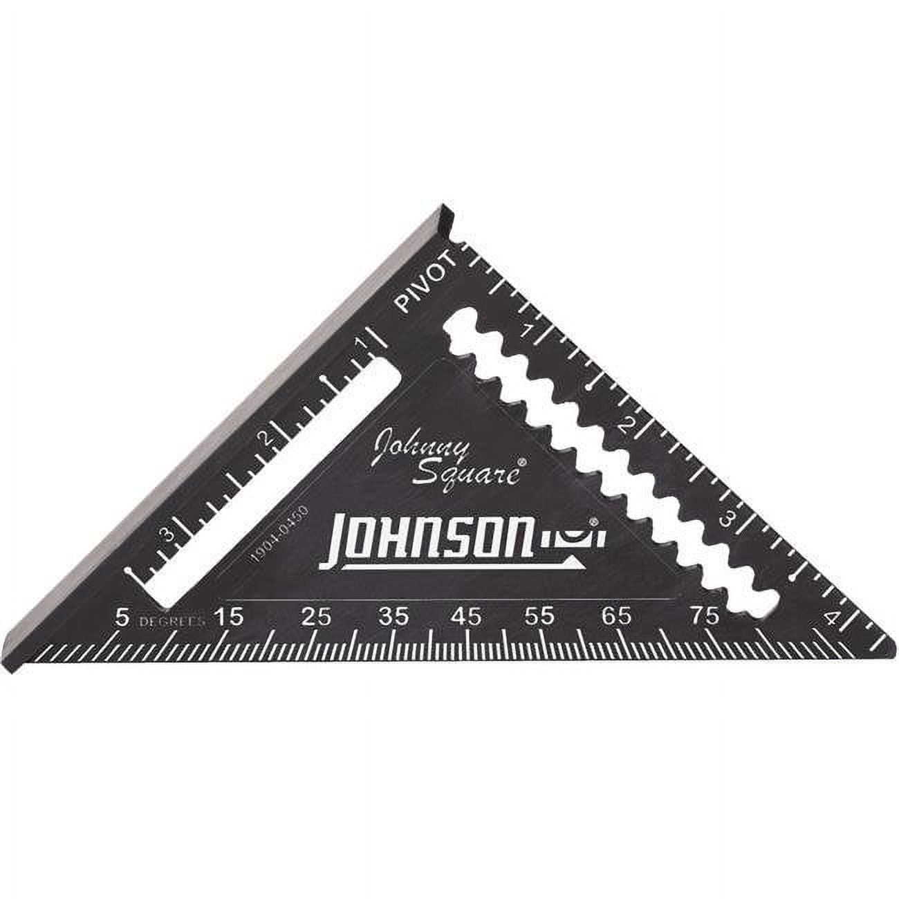 Johnson Level 1904-0450 1.5 inch Laser-Etched Easy-Read Aluminum Rafter ...