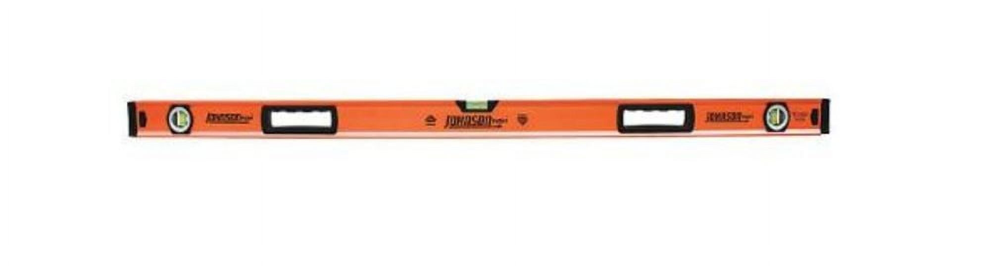Johnson Level Johnson 48 in. Aluminum Box Beam Level 3 vial - Walmart.com