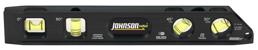 Johnson Level & Tool 1411-0900 Billet Magnetic Torpedo Level, 9-Inch ...