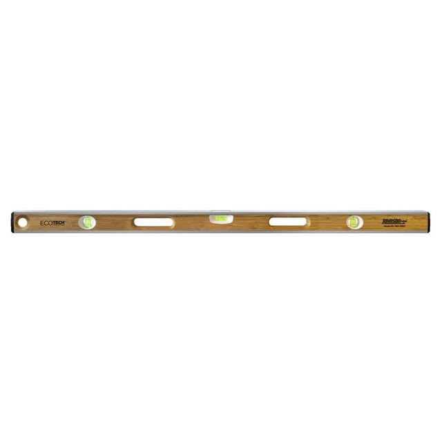 Johnson Level & Tool 1611-4800 48 in. Eco-Tech Bamboo Level - Walmart.com