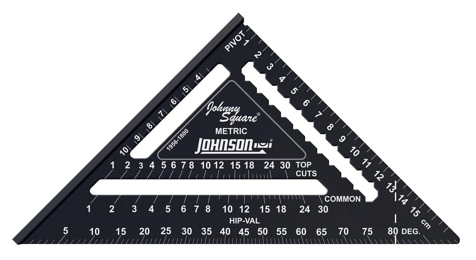 Johnson Level & Tool 1956-1800 Metric Johnny Square Professional Easy ...