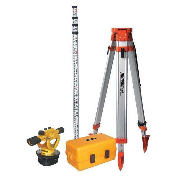 Johnson Level & Tool Builders Transit Level Kit,22X,200 ft 40-6912 ...