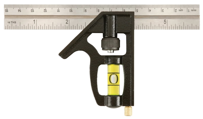 Johnson Level 6 Inch Combination Square 406EM - Contractor-Grade ...