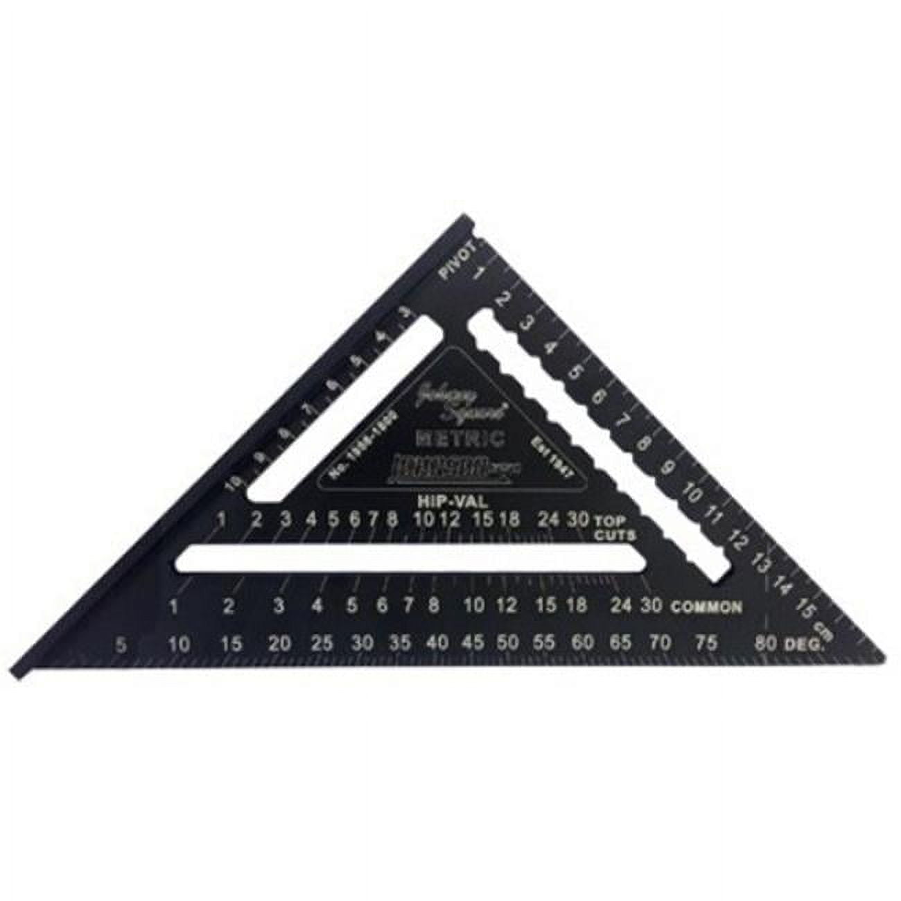 Johnson Level & Tool Rafter Square, Aluminum, 18cm 18cm Aluminum 1956 ...