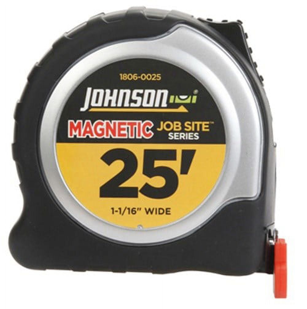 Johnson Level and Tool 1806-0025 25-Foot x 1 1/16-Inch JobSite Magnetic ...