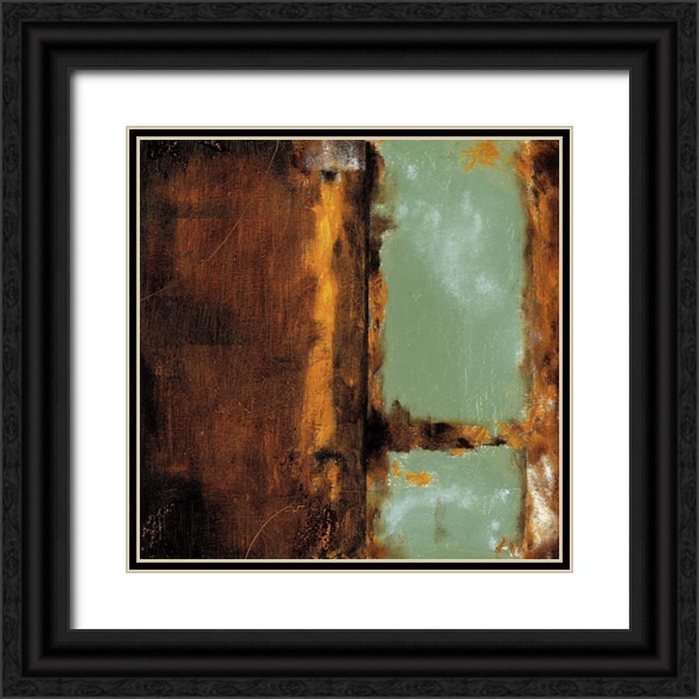 Johnson, Marc 20x20 Black Ornate Wood Framed with Double Matting Museum ...