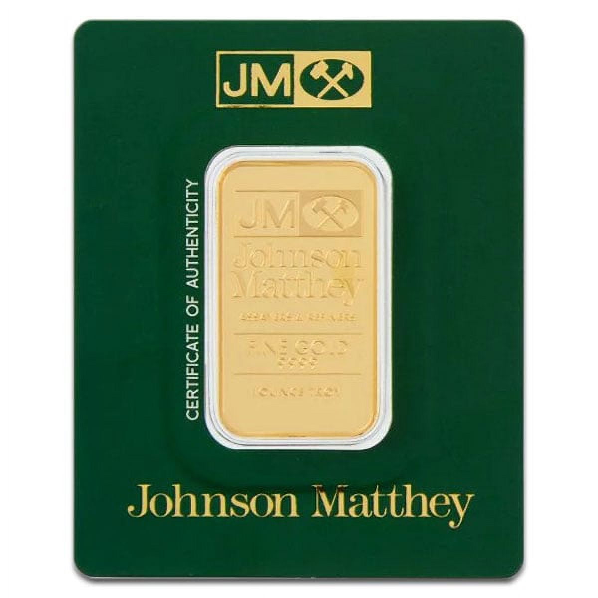 Johnson Matthey Gold Bar, 1 Troy Oz, .9999 Pure (New in Assay ...