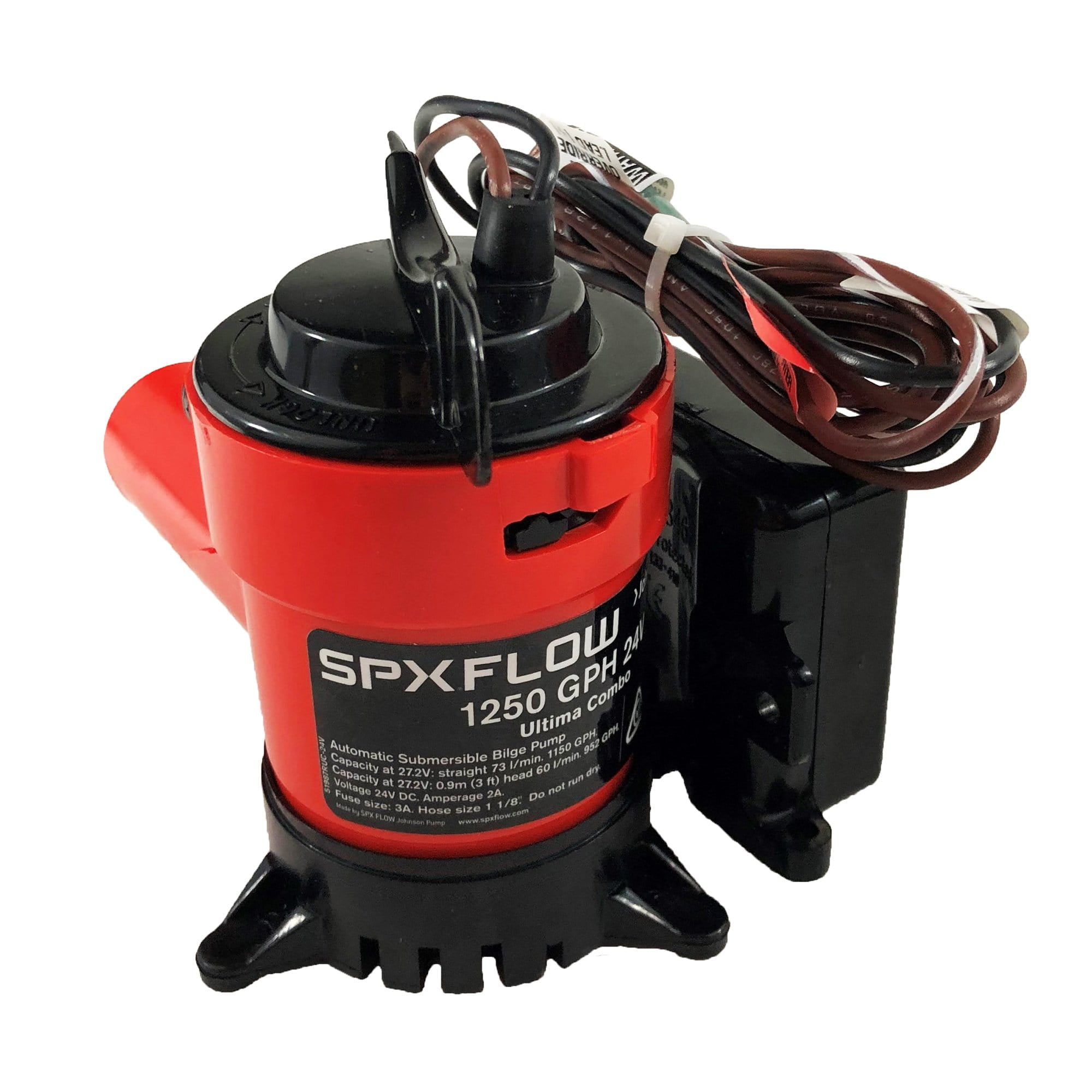 Johnson Pump 08203-24 Ultima Combo Pump 1250 GPH 24V - Walmart.com