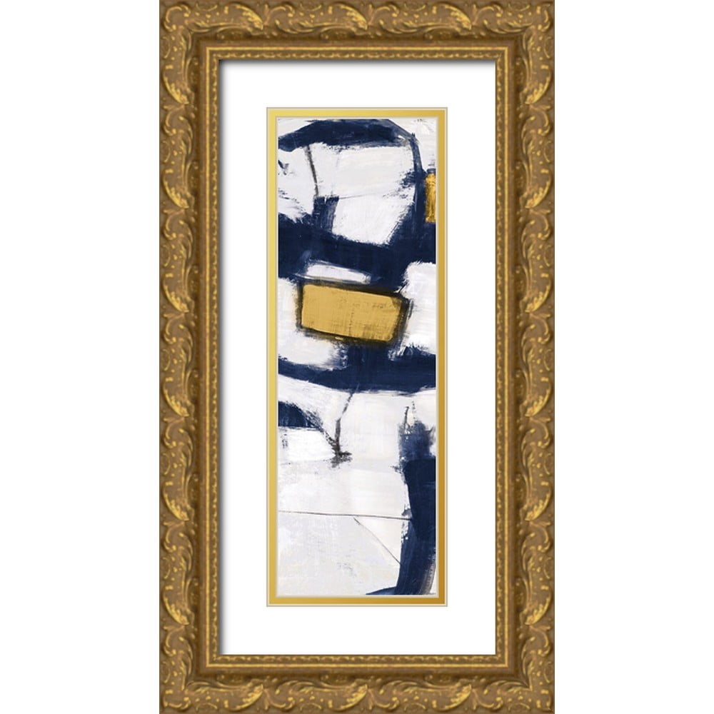 Johnson, Walt 11x24 Gold Ornate Wood Framed with Double Matting Museum ...