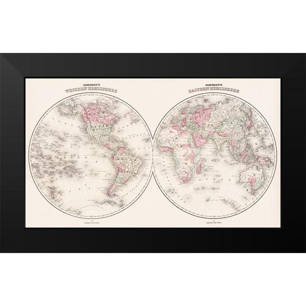 Johnson and Ward 18x12 Black Modern Framed Museum Art Print Titled ...