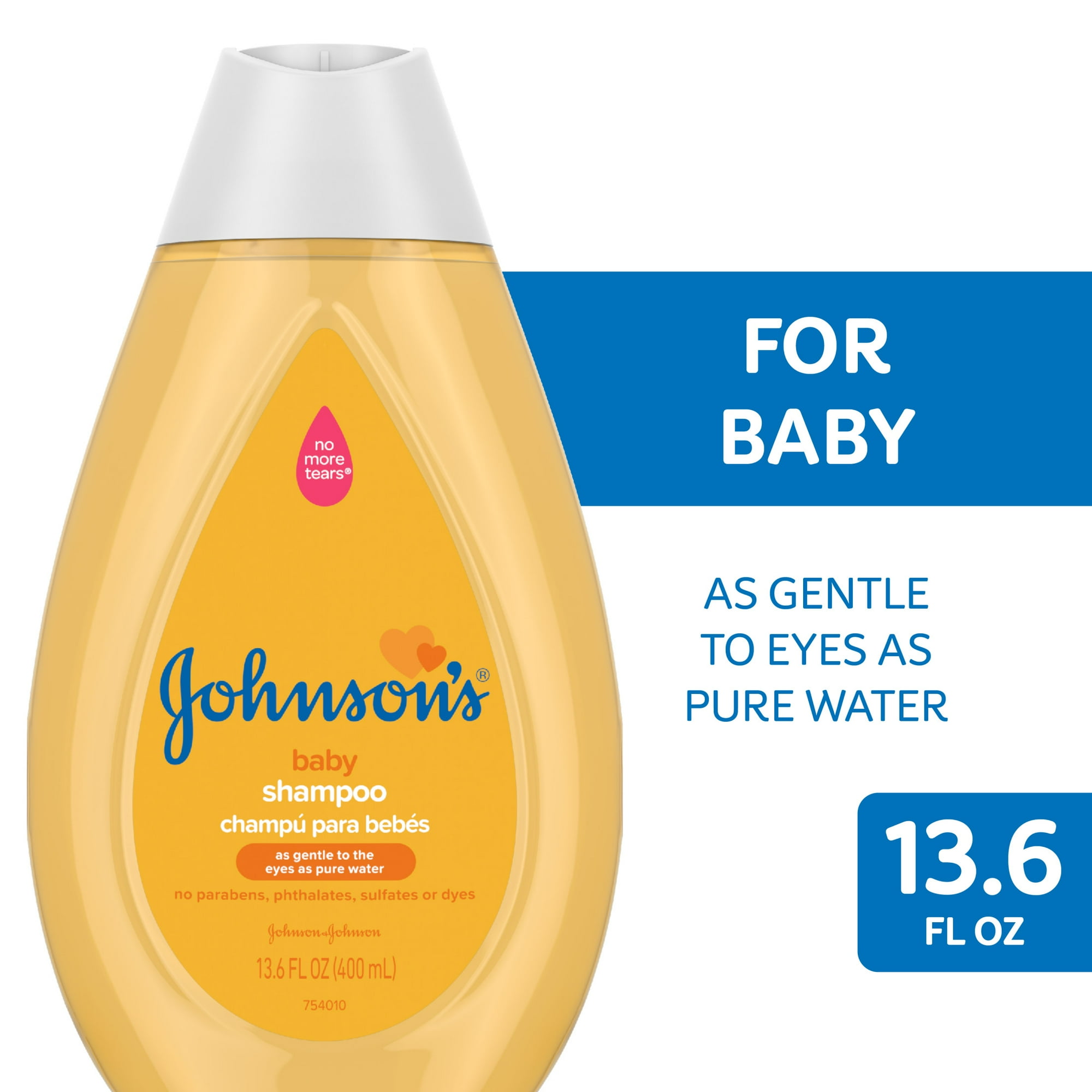 Johnson's Baby Bath Shampoo, Tear-Free & Hypoallergenic, 13.6 fl oz ...