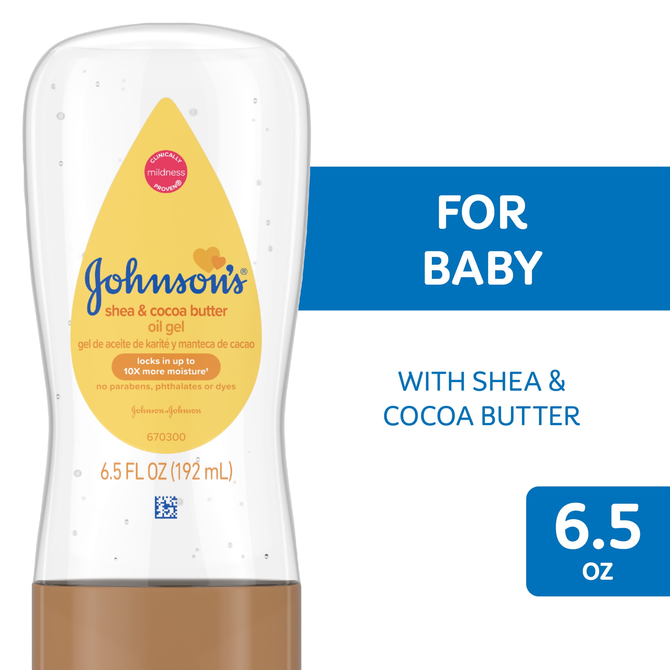 Johnson's Baby & Kids Moisturizing Oil Gel with Shea & Cocoa Butter ...