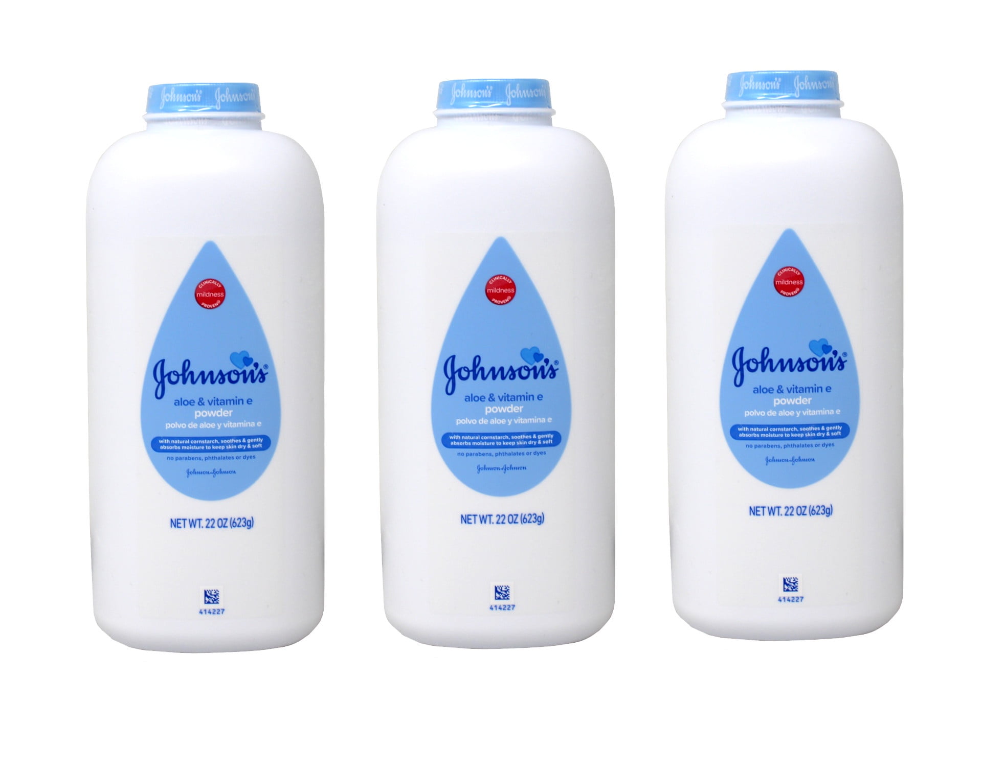 Johnson's Baby Powder, Pure Cornstarch, Aloe & Vitamin E, 22 Ounce ...