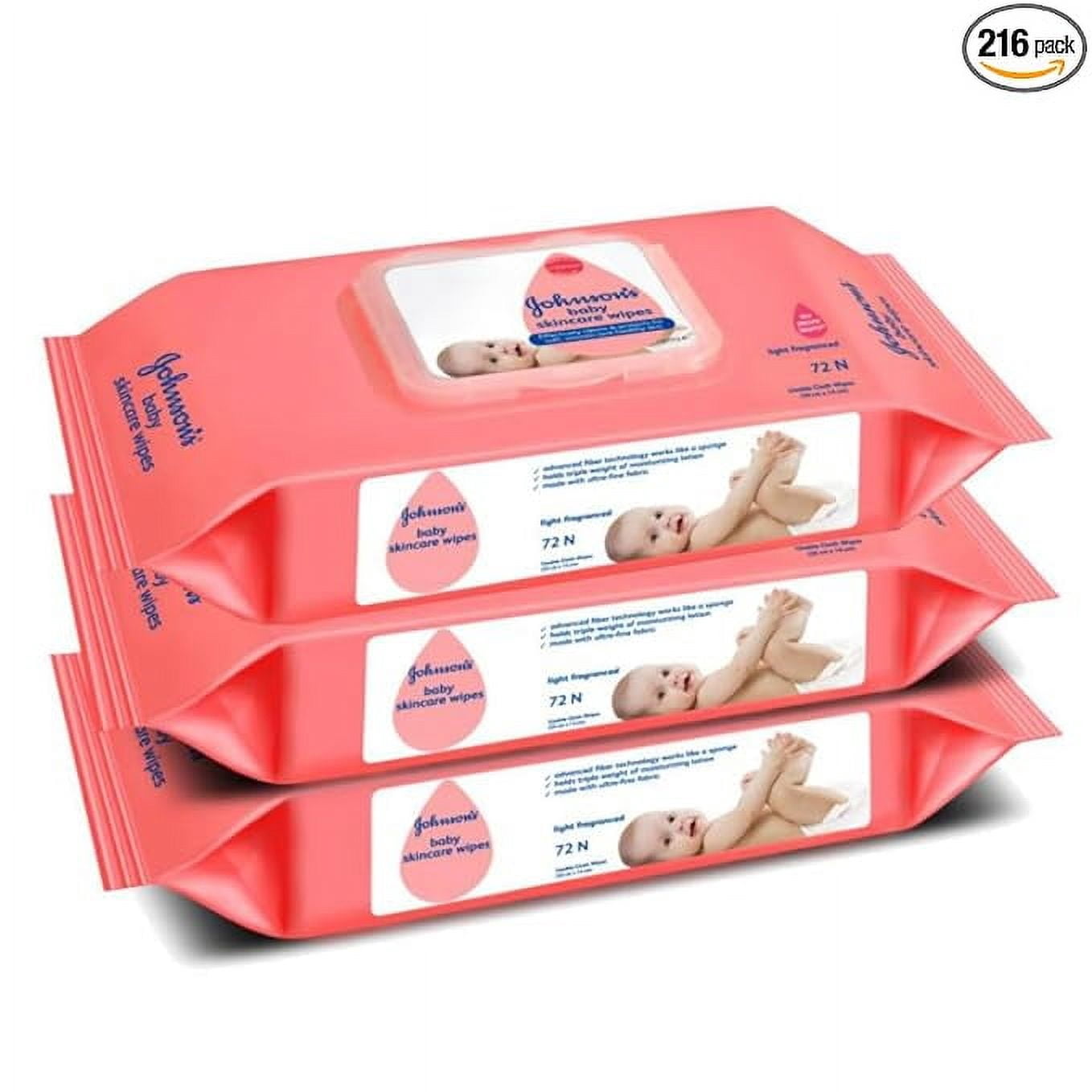 Johnson's Baby Wet Wipes | Alcohol & Soap Free | Prevents Rashes ...