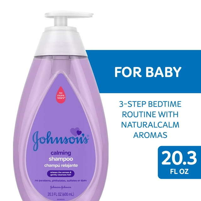 Johnson's Calming Bath Shampoo for Baby and Toddler with NaturalCalm ...