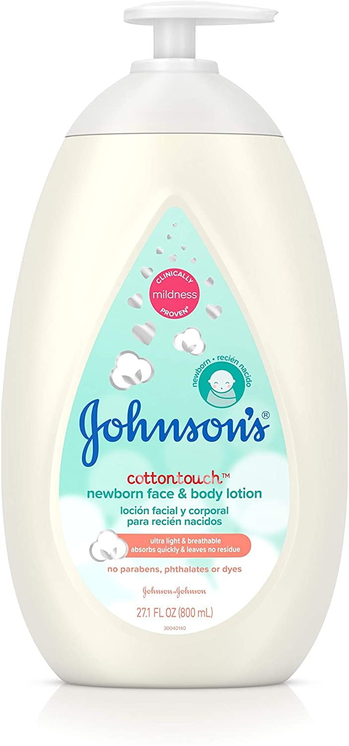 Johnson's Cotton Touch Newborn Face & Body Lotion, 27.1 oz - Walmart.com