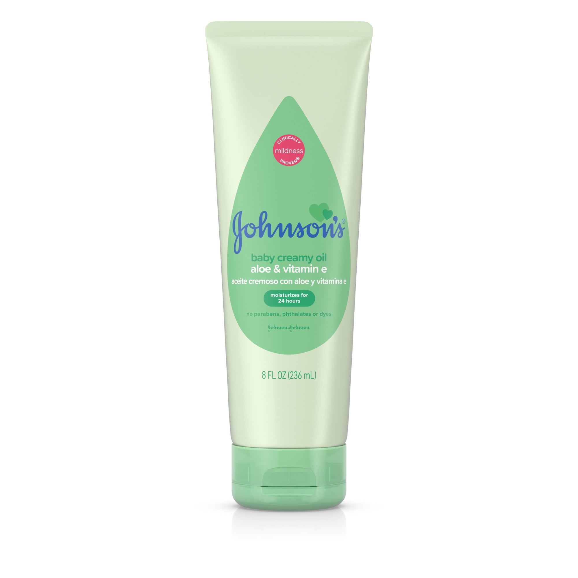 Johnson's Creamy Oil Moisturizing Baby Body Lotion 8 fl. oz (Pack of 4 ...