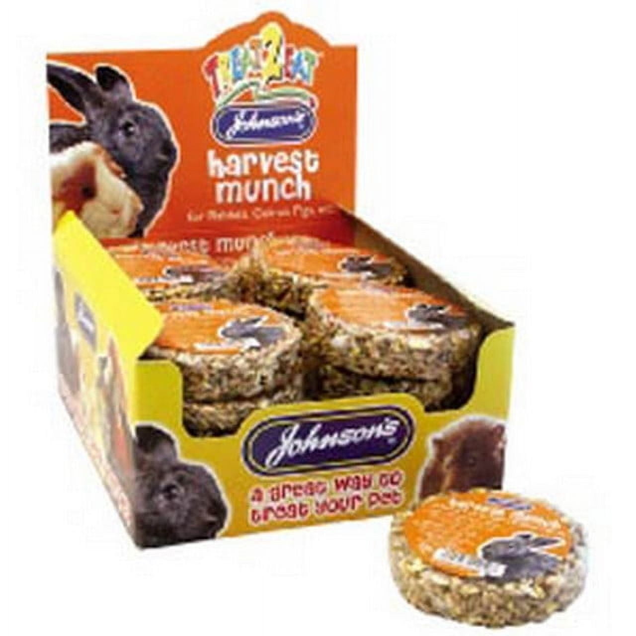 Johnson’s Harvest Munch Rabbit Guinea Pig Small Animal Treats Case of ...