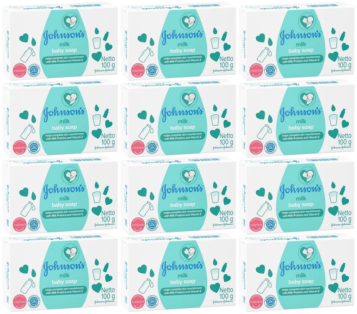 Johnson's Baby Soap, Sensitive Skin Bar, Milk Proteins and Vitamin E, 3 ...