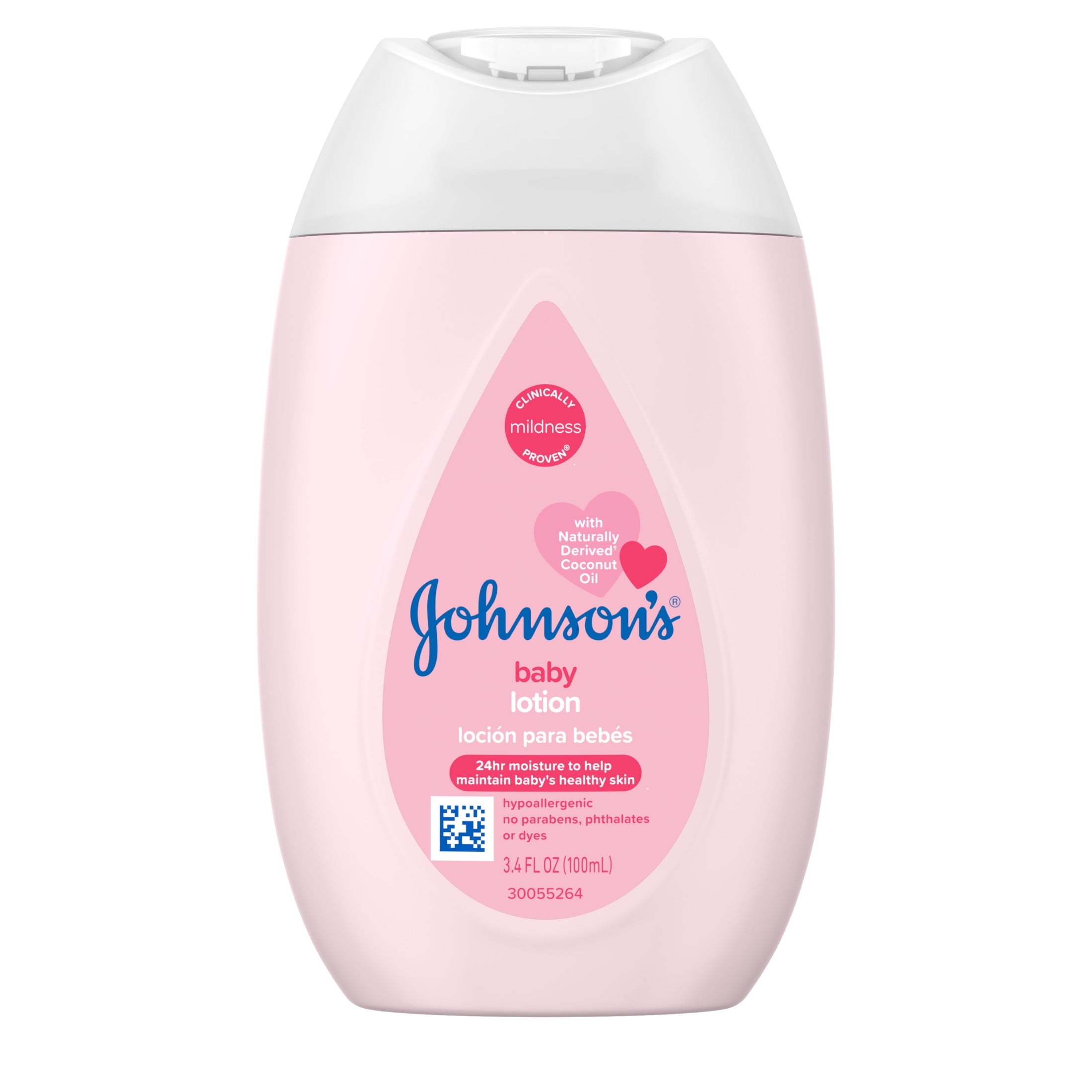 Johnson's Moisturizing Pink Baby Lotion with Coconut Oil, Travel Size ...