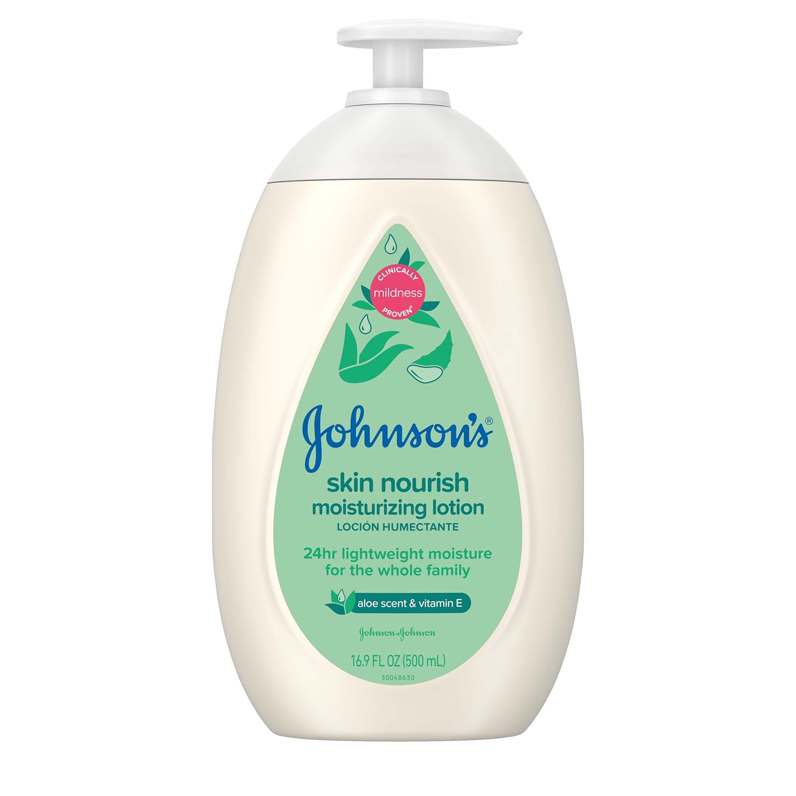 Johnson's Skin Nourish Moisturizing Baby Lotion with Aloe Vera Scent ...