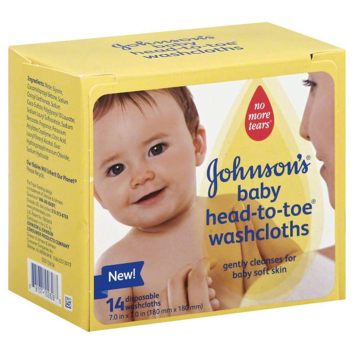 Johnsons Baby Htt Washcloths 14ct Walmart