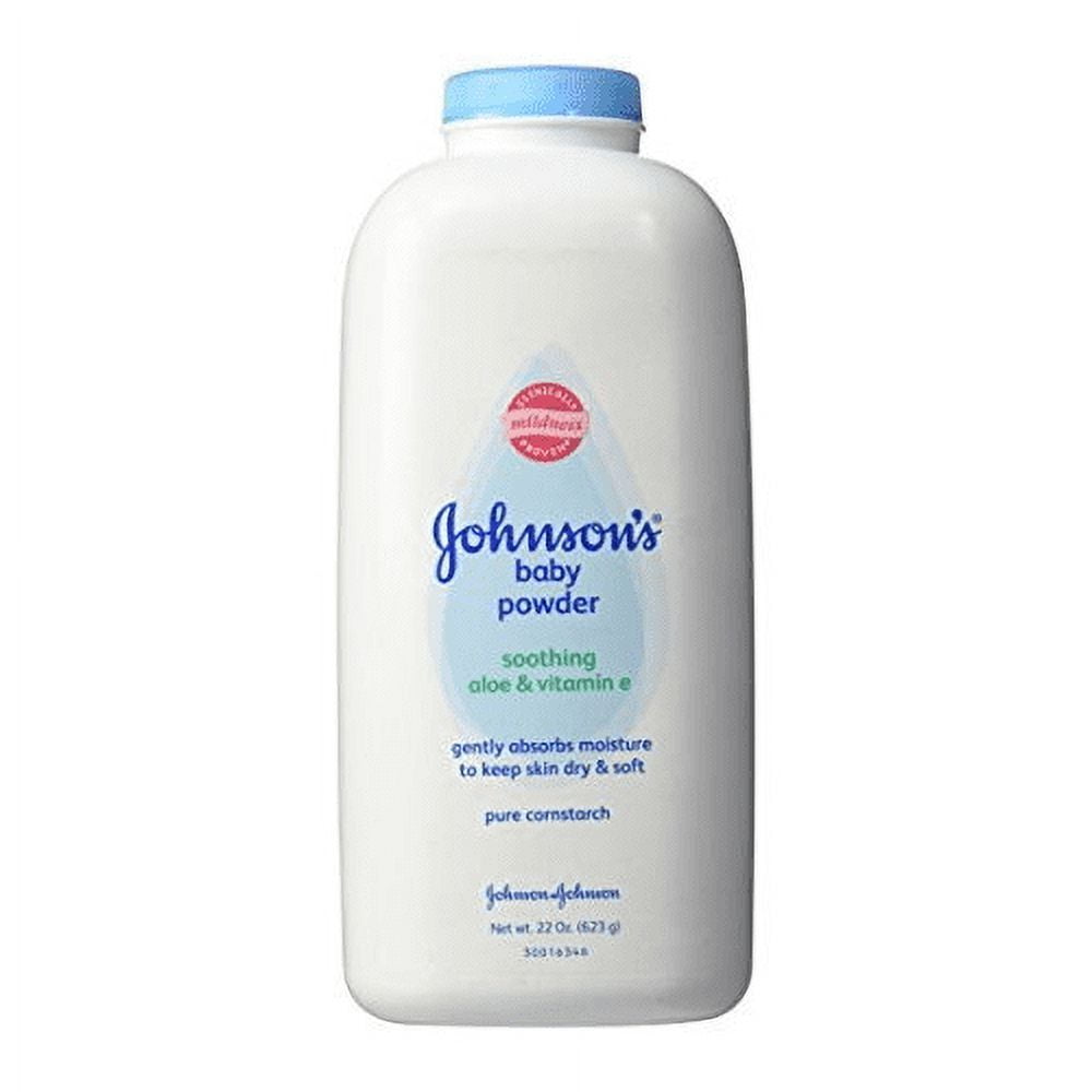 Johnsons Cornstarch Baby Powder with Aloe & Vitamin E, 22 oz Body Care ...
