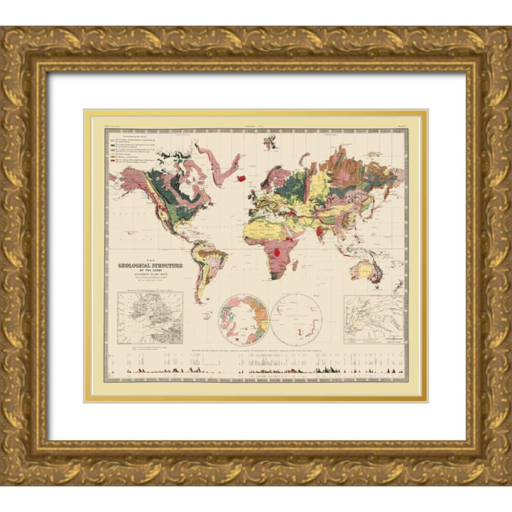 Johnston 13x12 Gold Ornate Wood Framed with Double Matting Museum Art ...