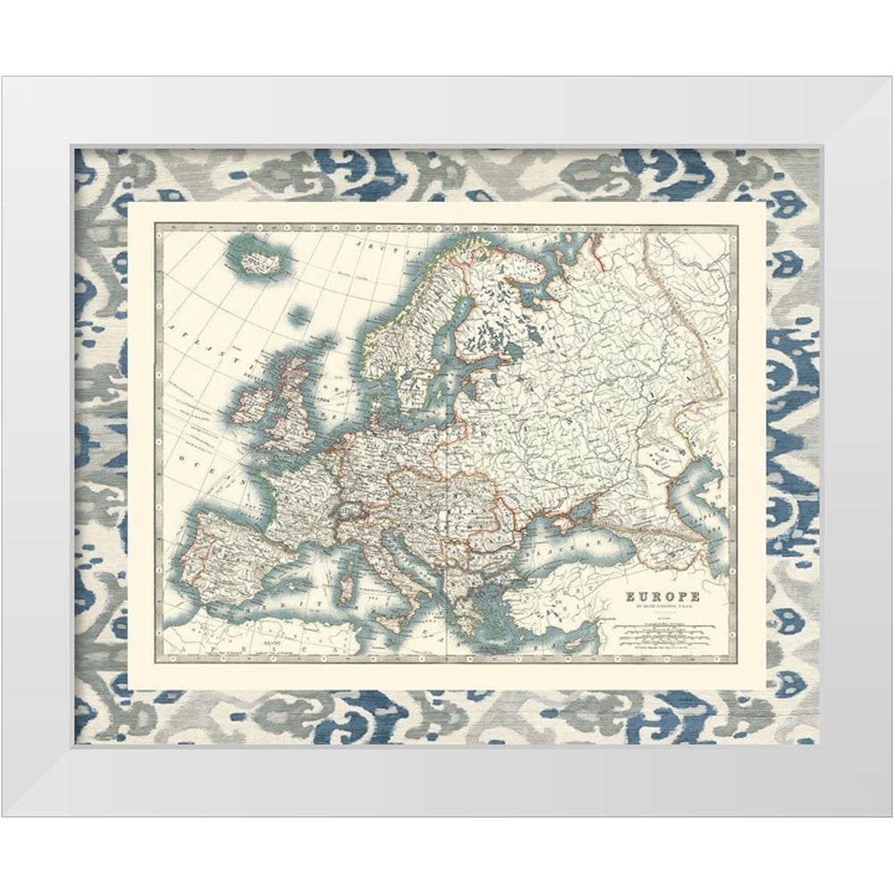 Johnston 14x12 White Modern Wood Framed Museum Art Print Titled ...