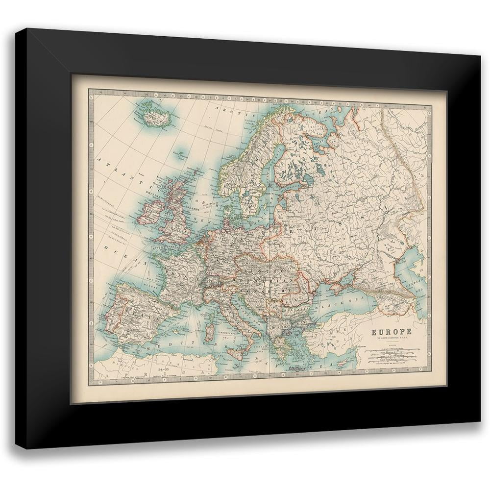Johnston 18x15 Black Modern Framed Museum Art Print Titled - Johnstons ...