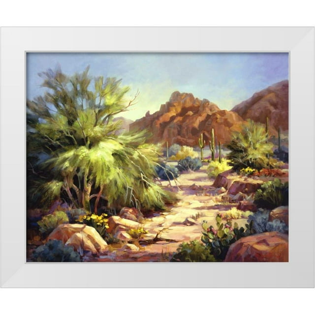 Johnston, Maxine 14x12 White Modern Wood Framed Museum Art Print Titled ...