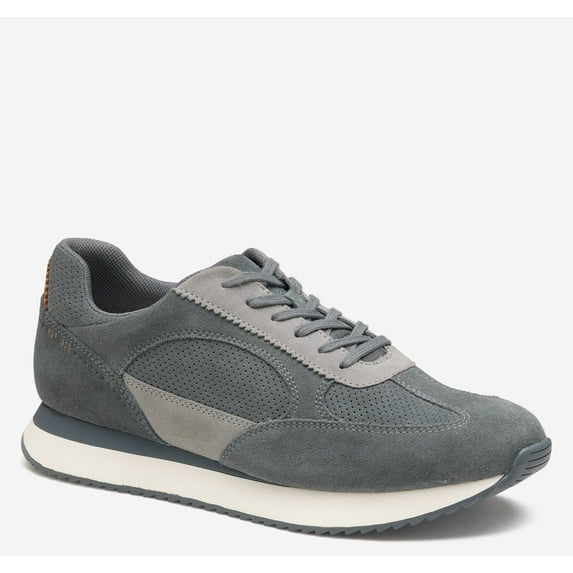 Johnston & Murphy Chase Perfed T-Toe, Color: Gray Suede: Medium/D, Shoe ...