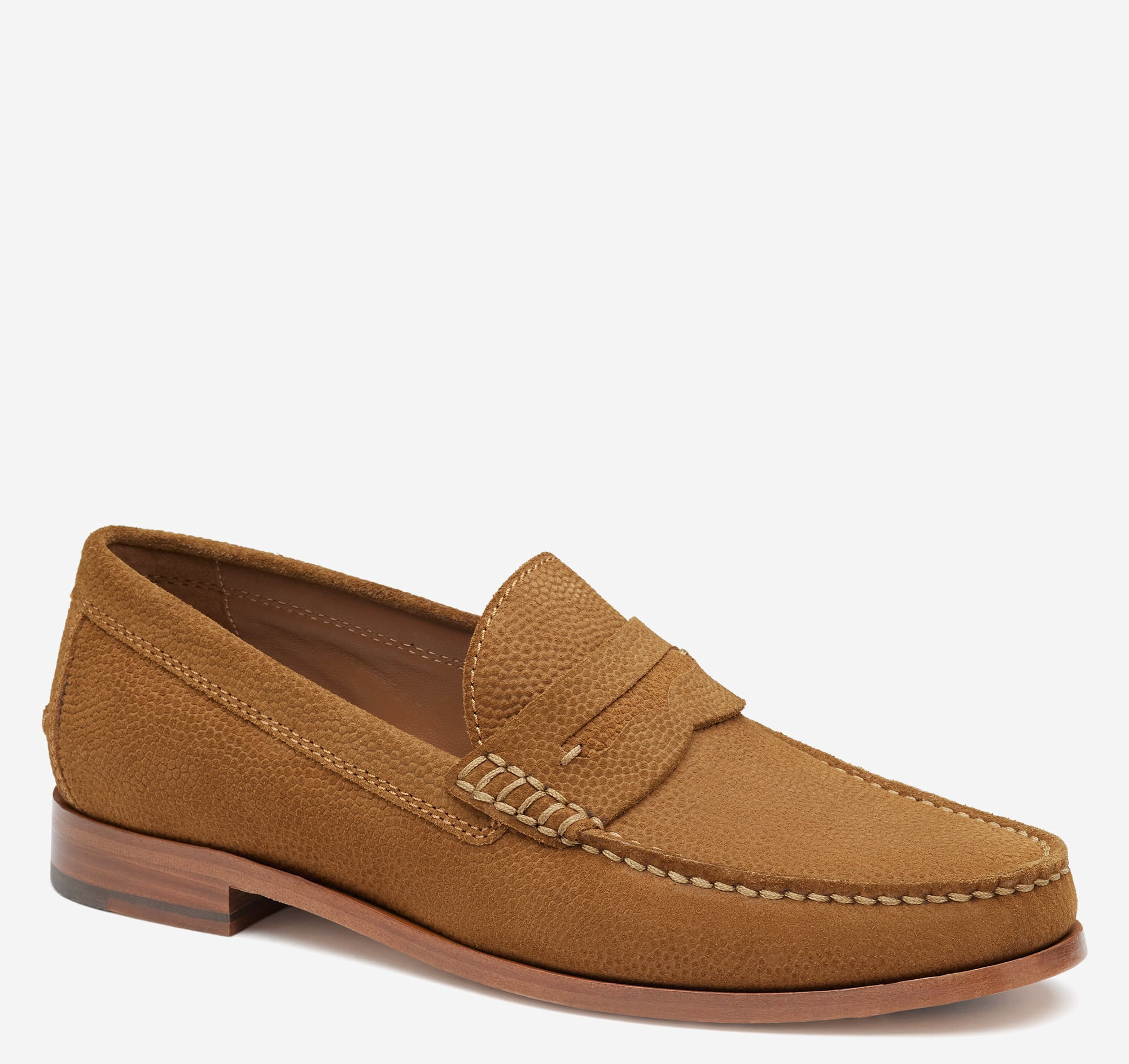 Johnston & Murphy Men's Baldwin Penny Loafer, Color: Dark Snuff English ...