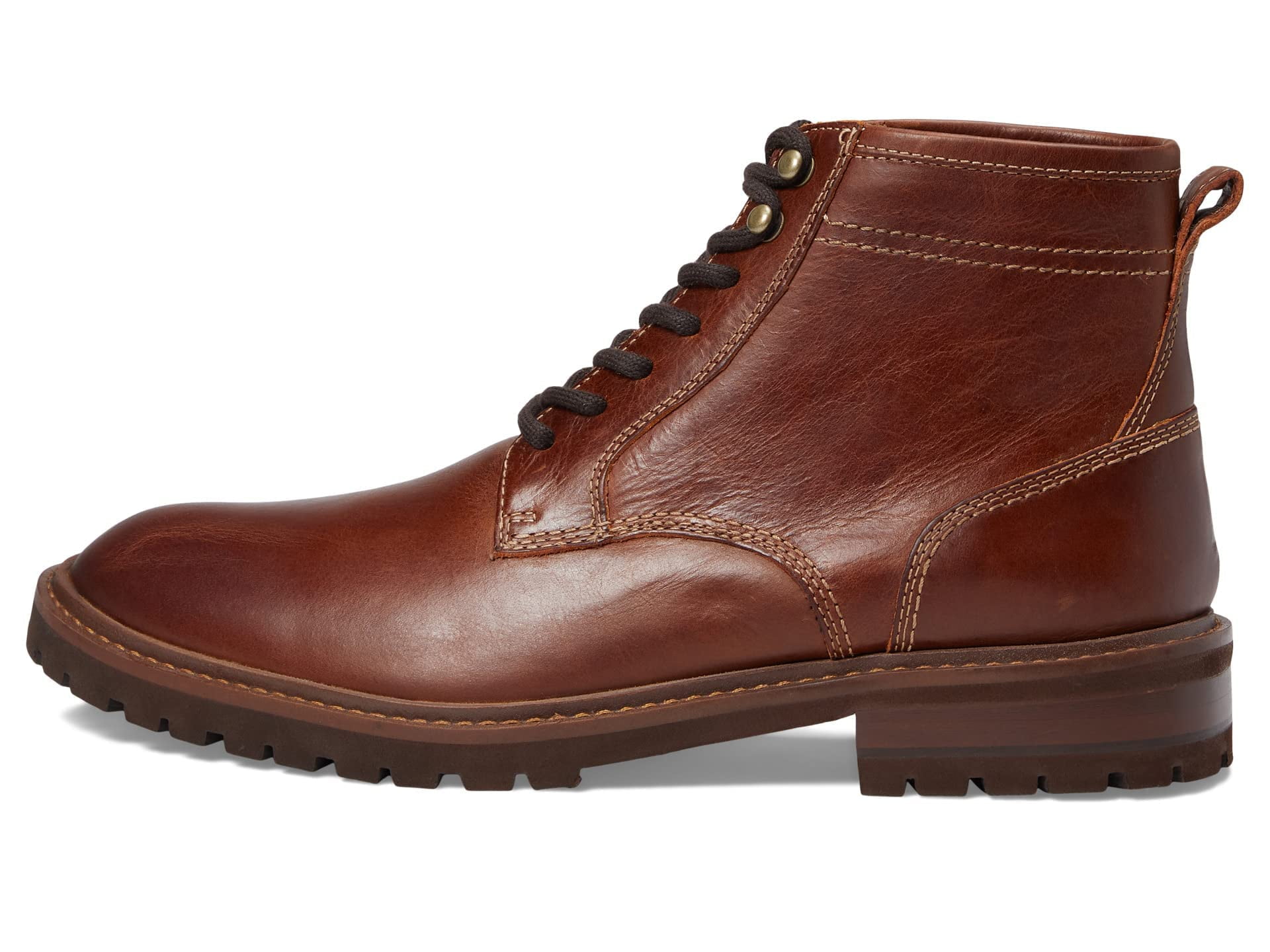 Johnston & Murphy Men's Barrett Full Grain Plain Toe Boots (Tan Full ...