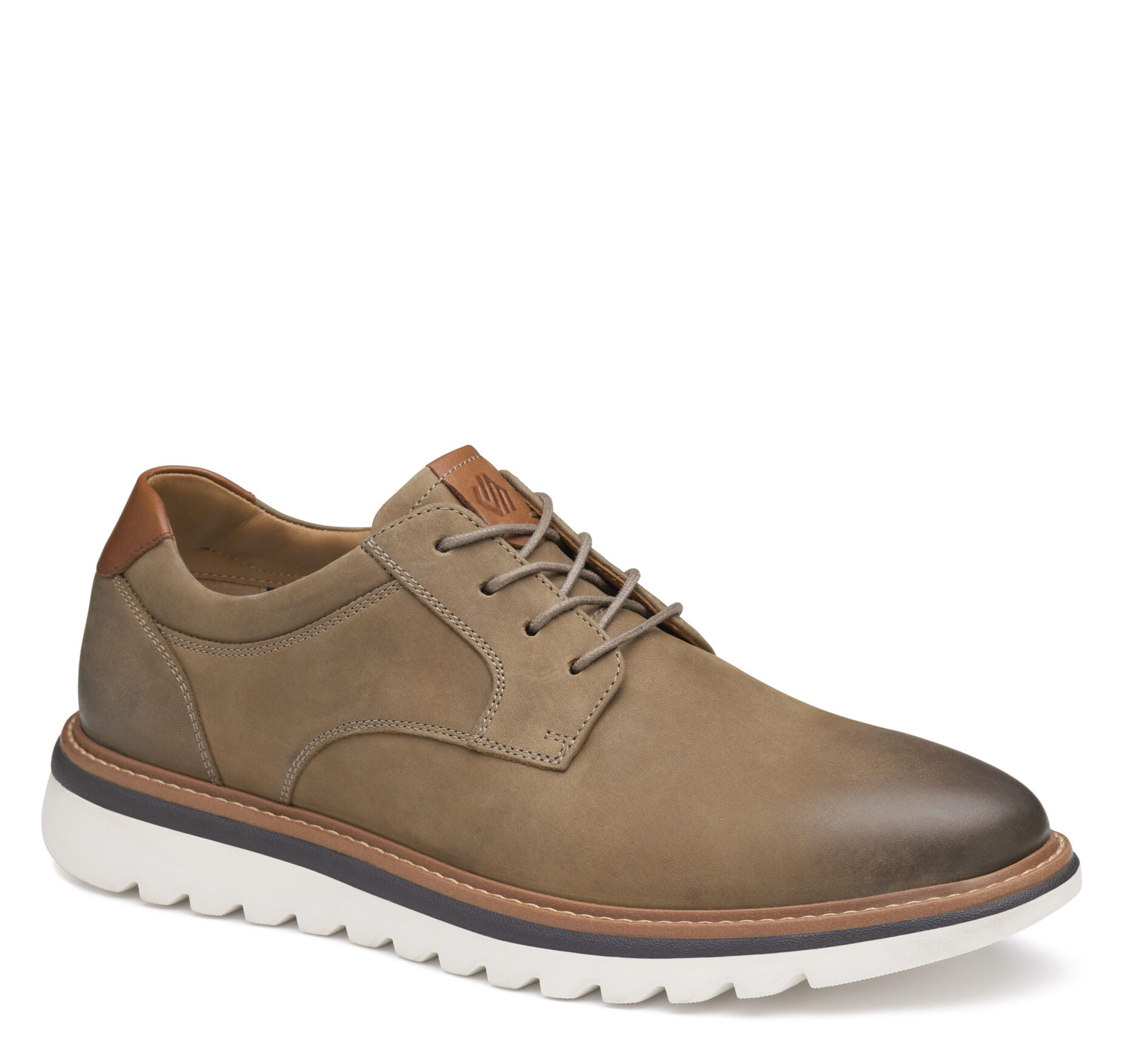 Johnston & Murphy Men's Braydon Plain Toe 020-05582 Taupe - Walmart.com